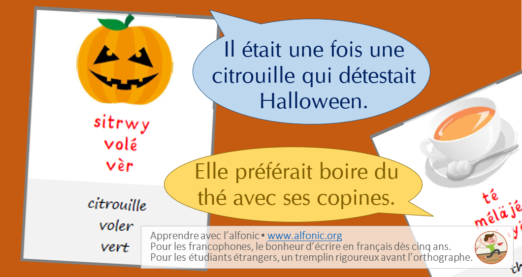 Les cartes Halloween en alfonic : raconte-moi une histoire qui fait ...