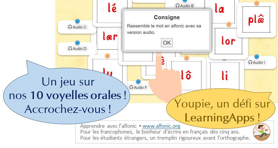Qu’est-ce que tu entends ? Les voyelles orales en alfonic – Écrire et ...